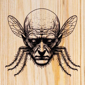 Creepy House Fly With Human Head EPS, SVG, PNG Clipart Bundle ...