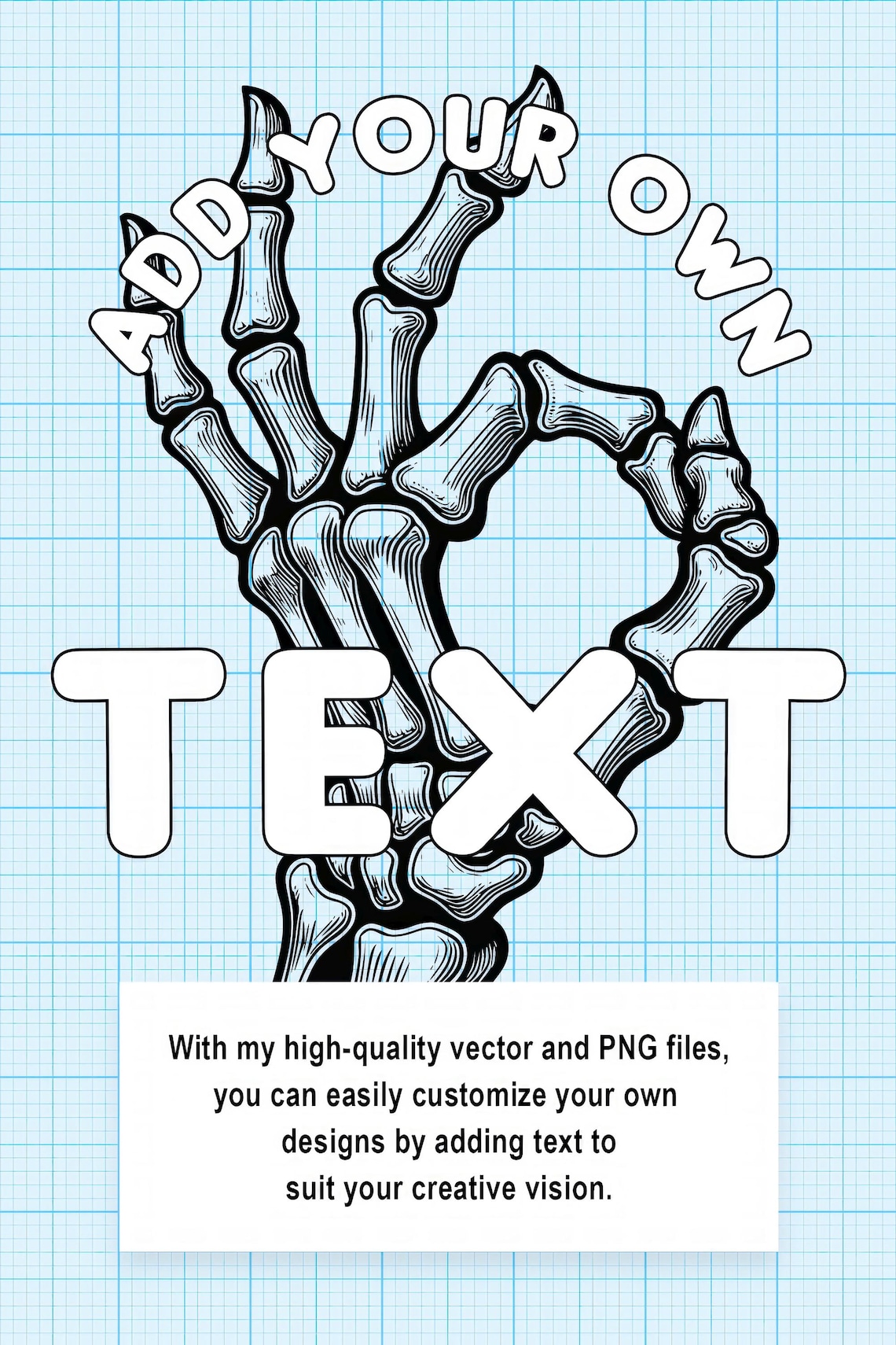Skeleton Hand Ok Sign Vector Clipart Bundle - EPS SVG PNG Files ...