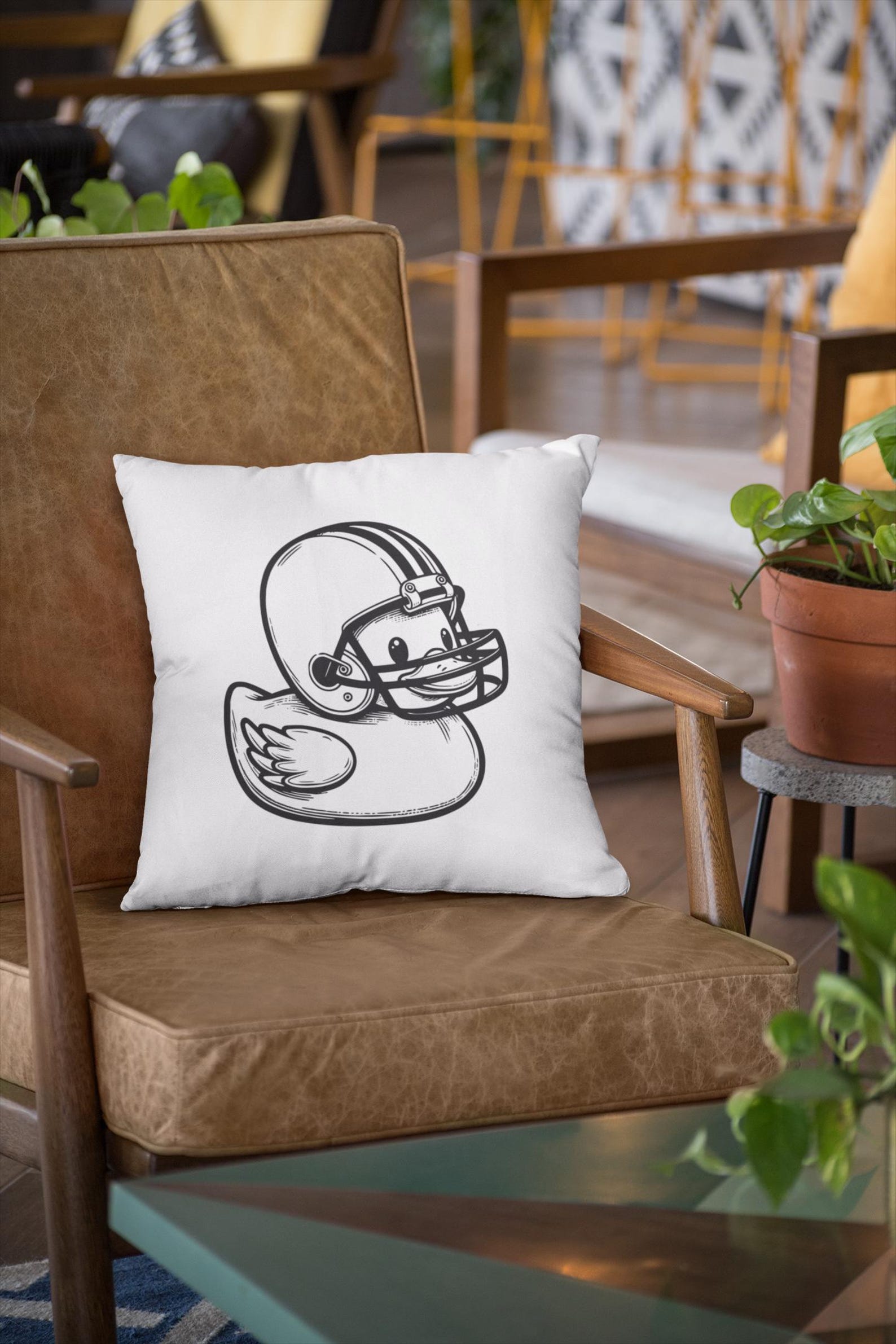 Adorable Rubber Ducky in Football Helmet Clipart – EPS, SVG, PNG ...