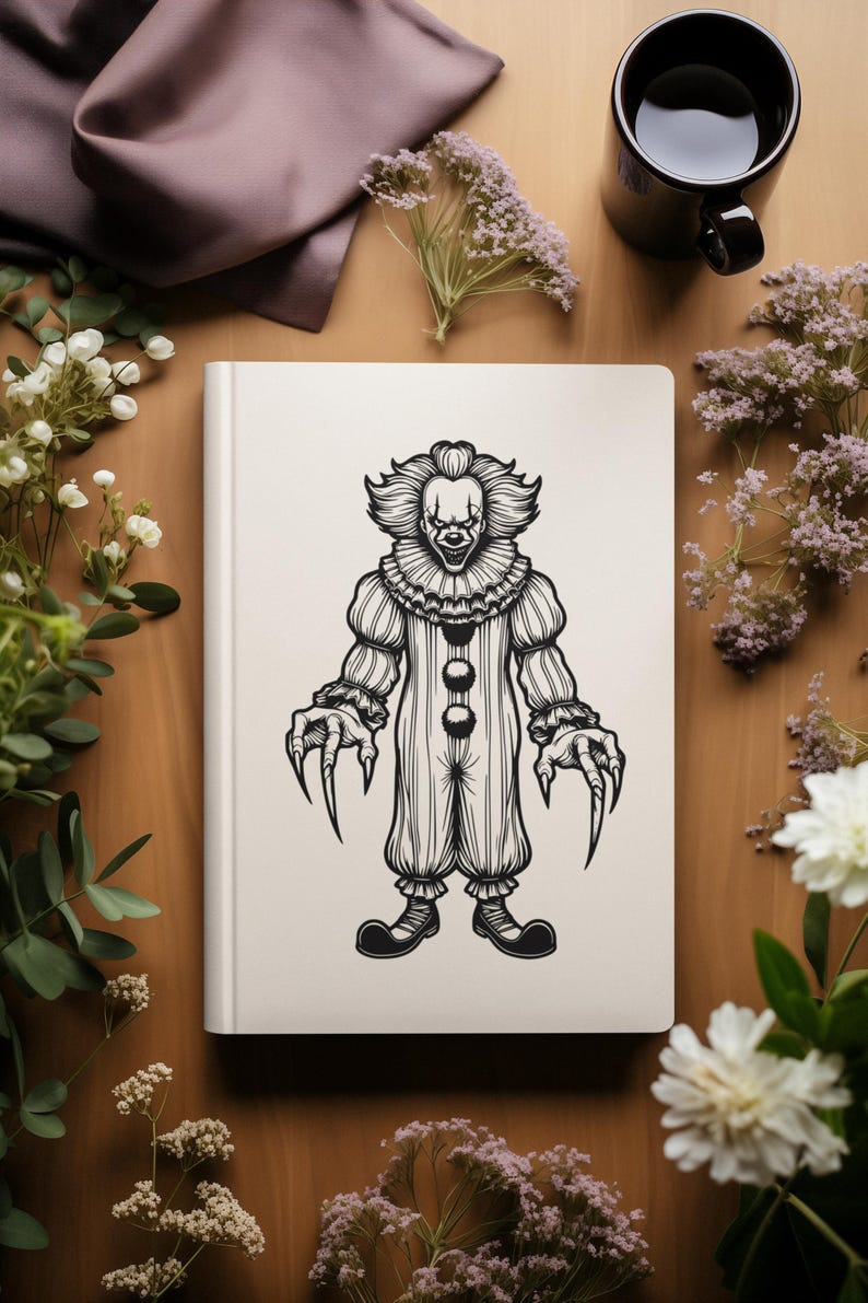 Killer Clown, AI, PNG, SVG Format Clipart Bundle, Original Vector ...