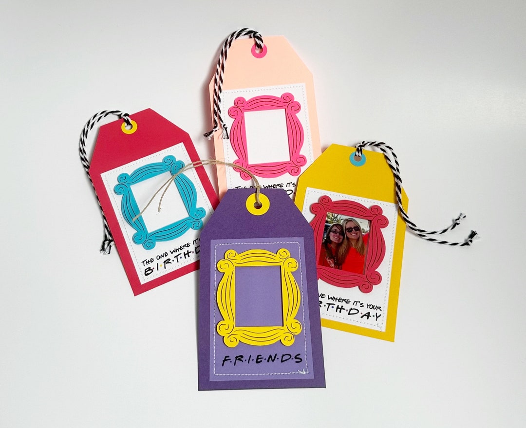 FRIENDS TV Show Birthday Gift Tag: Personalized Photo Frame Keepsake - Etsy