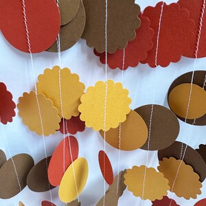 Fall Circle Garland: 12.5 Ft, Rust, Brown & Gold Decor - Etsy