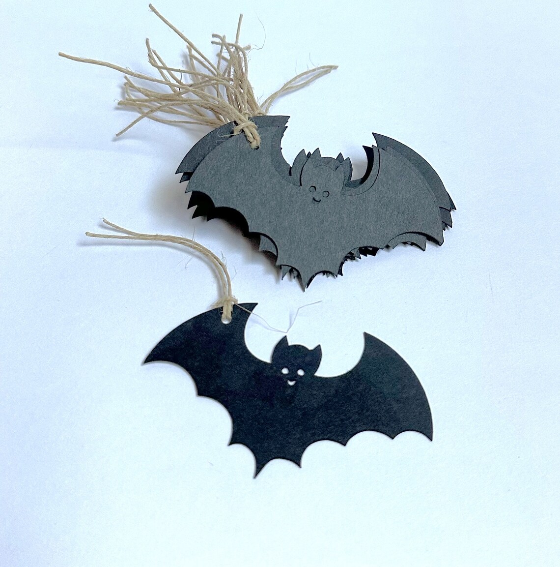 Bat Gift Tags, Halloween, Set of 15, Cute Faces, Black, Spooktacular ...