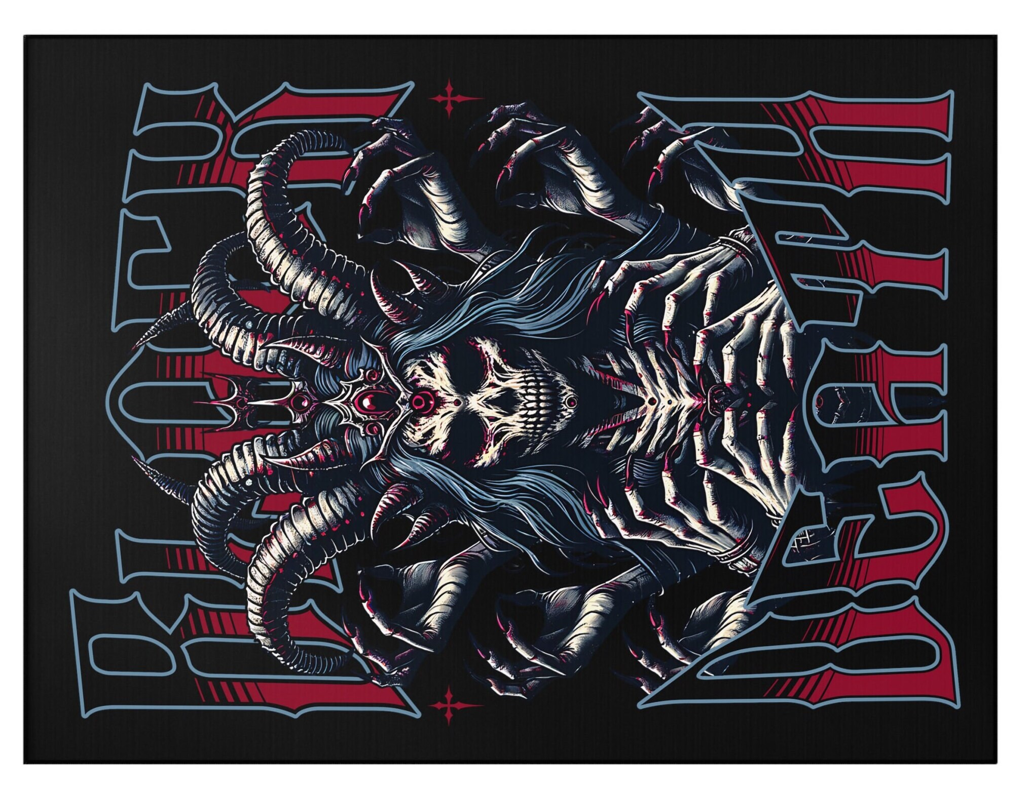 Gothic Rug for Goth Room Decor, Rug for Witchy Room Decor, Dark ...