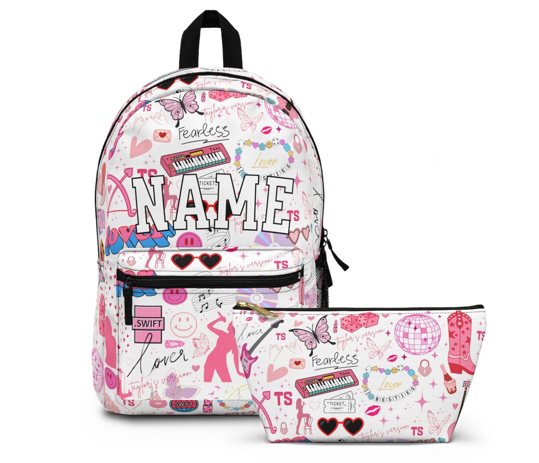Taylor Swift Custom Name Backpack Pencil Case, Swifty Personalized ...