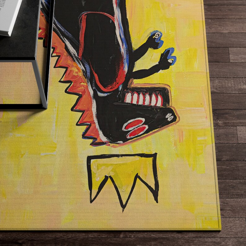 Basquiat Rug, Jean Michel Basquiat Decor, Cool Modern Home Decor, Cool ...