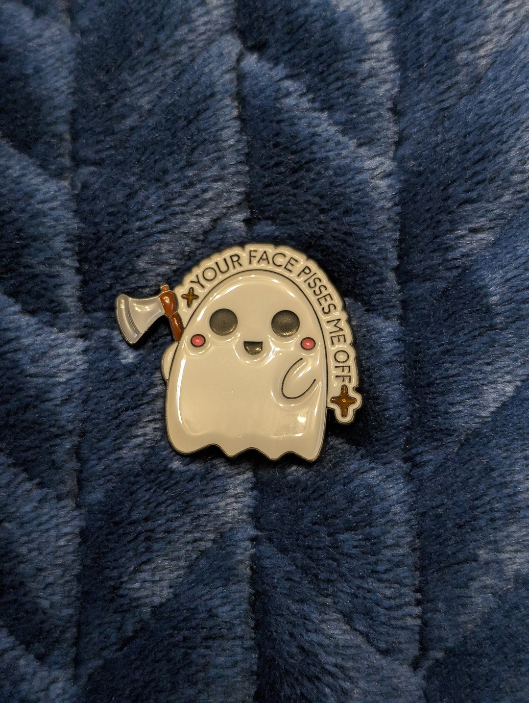 Cute Ghost Enamel Pin - Etsy