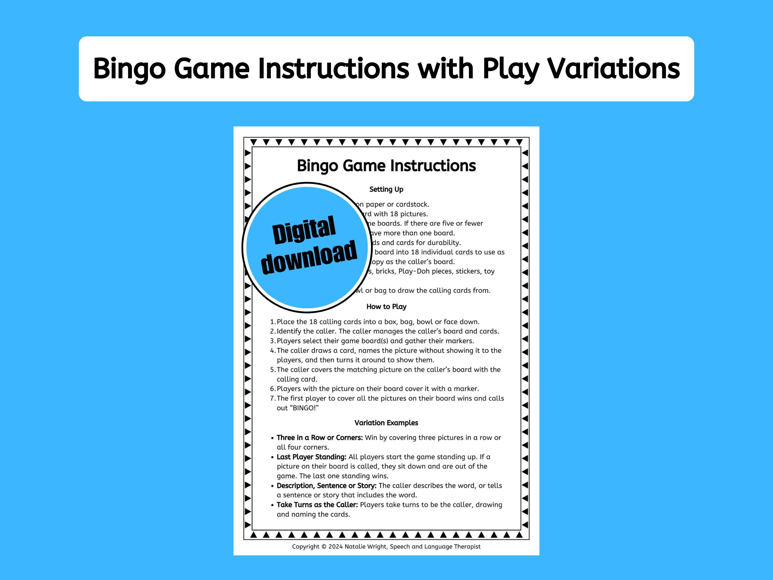 T Speech Sound Bingo Game Printable, Beginning Sound Card, Speech ...