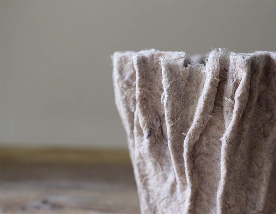 LINEN VESSEL 5 /SCULPTURE / Decorative Object / Minimalist Art ...