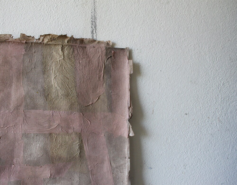 LINEN WALL HANGING 6 / Abstract Painting / Modern Rustic / Original ...