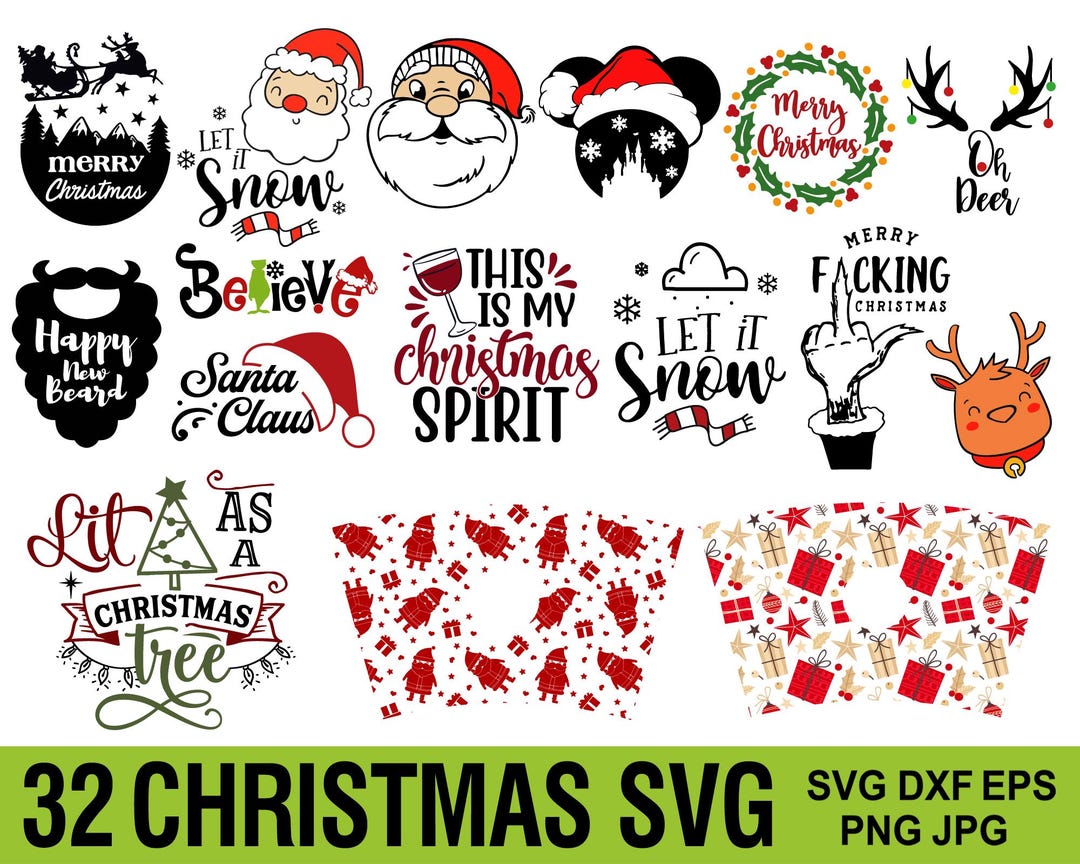 Christmas SVG Bundle, Christian SVG, Merry Christmas SVG, Christmas ...