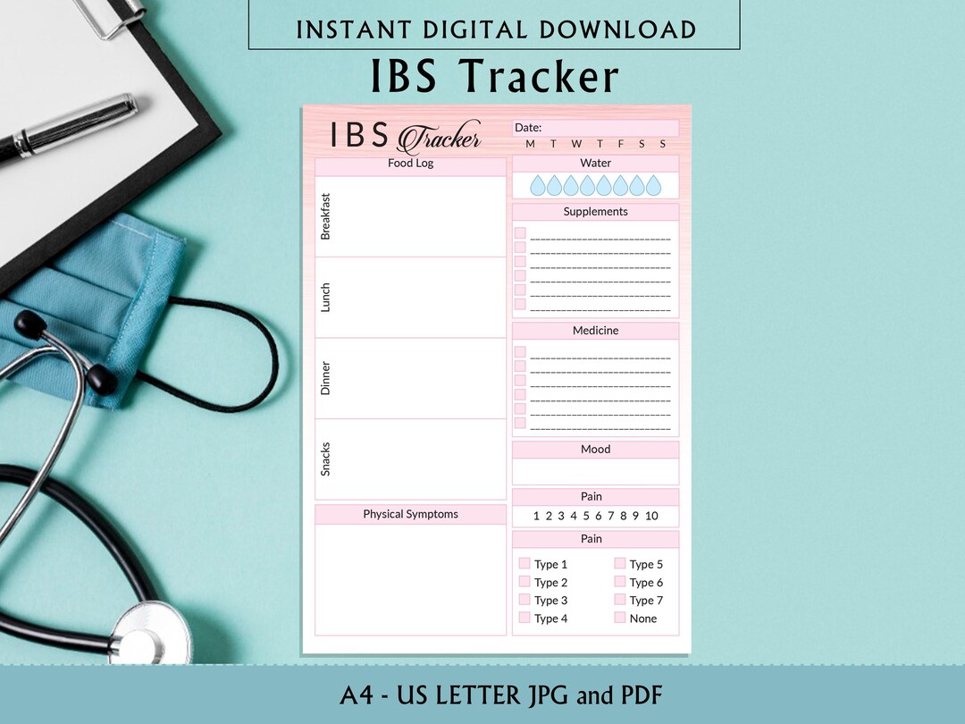 IBS Tracker, Food Diary, Irritable Bowel Syndrome Log, Low FODMAP Food ...