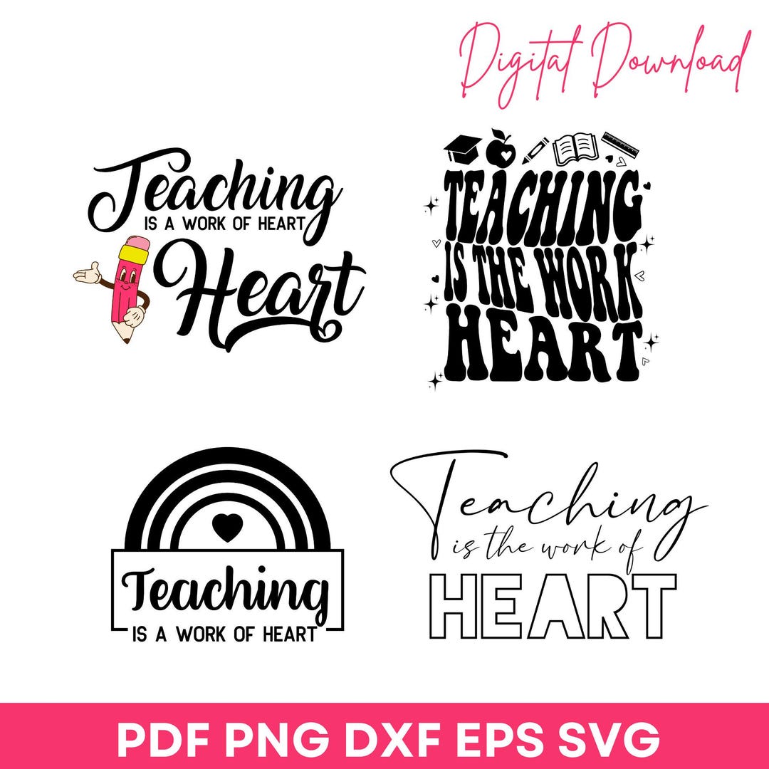 Teacher Svg Bundle, Back to School Svg, Teacher Quote Svg, Teacher ...