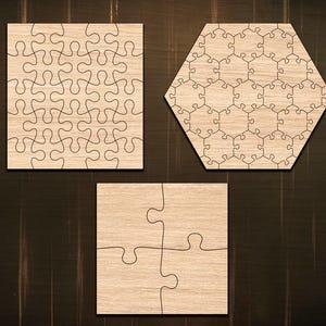 Jigsaw Puzzle SVG, Puzzle Cut Template Svg, Puzzle Pieces Bundle ...