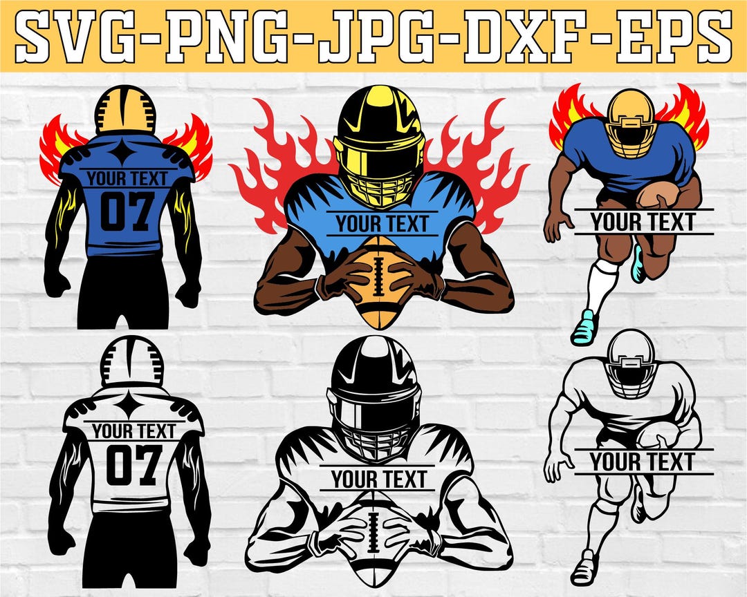 Football Player Svg Bundle Cut Files, Player Svg, Dribbling, Soccer ...