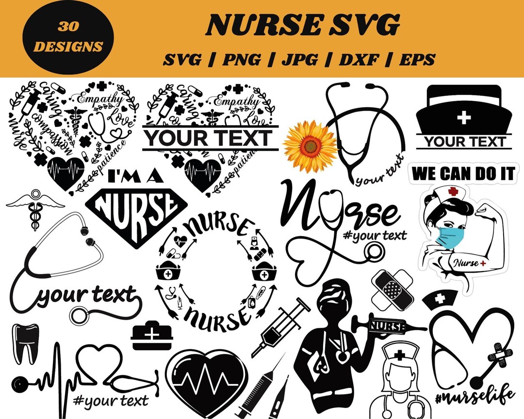 Nurse Svg, Medical Icons Clipart Svg Bundle, Medical Tool Svg, Doctor ...