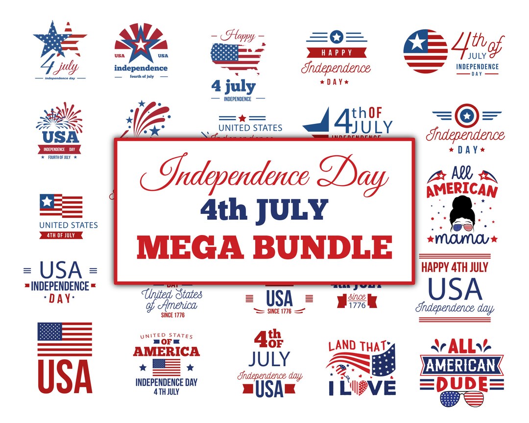 4th of July Mega Bundle, Independence Day SVG, Heather Roberts Art ...