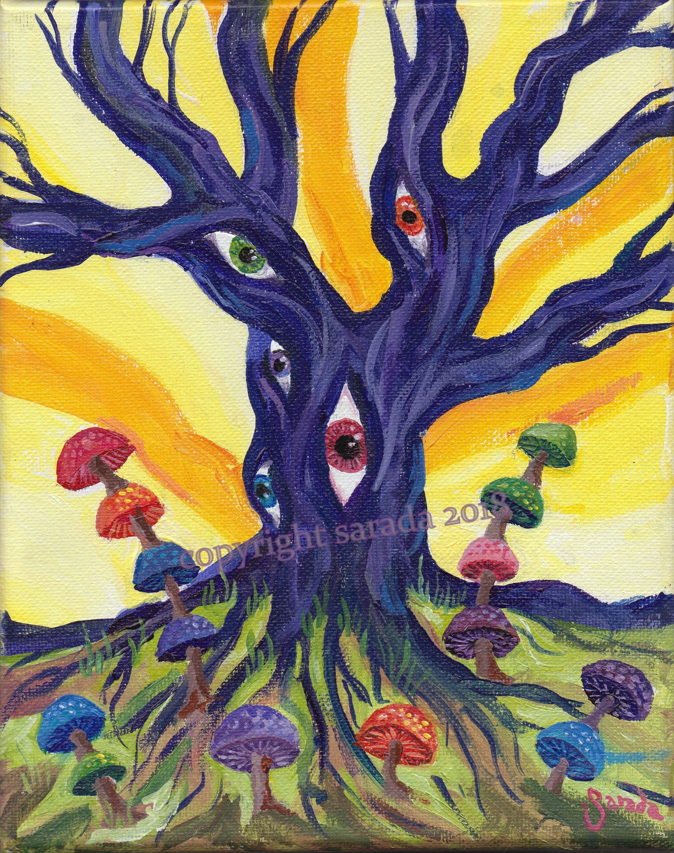 Trippy Tree Paintings