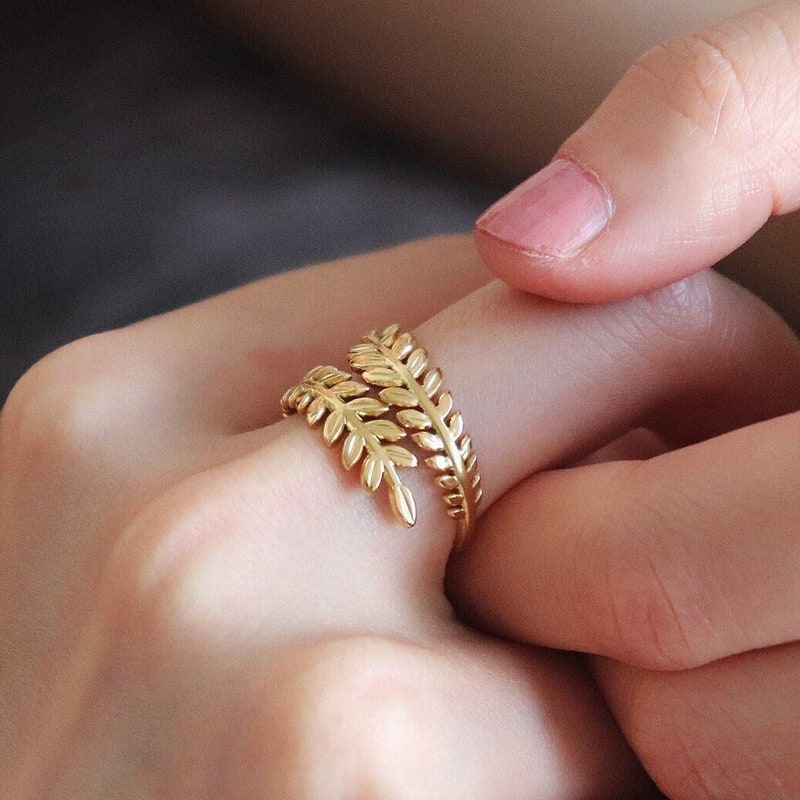 Leaf Ring - Etsy