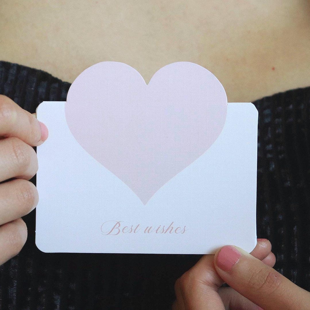 Pink Heart Gift Card, Soft Girl Gift Card, Coquette Girl Gift Card ...
