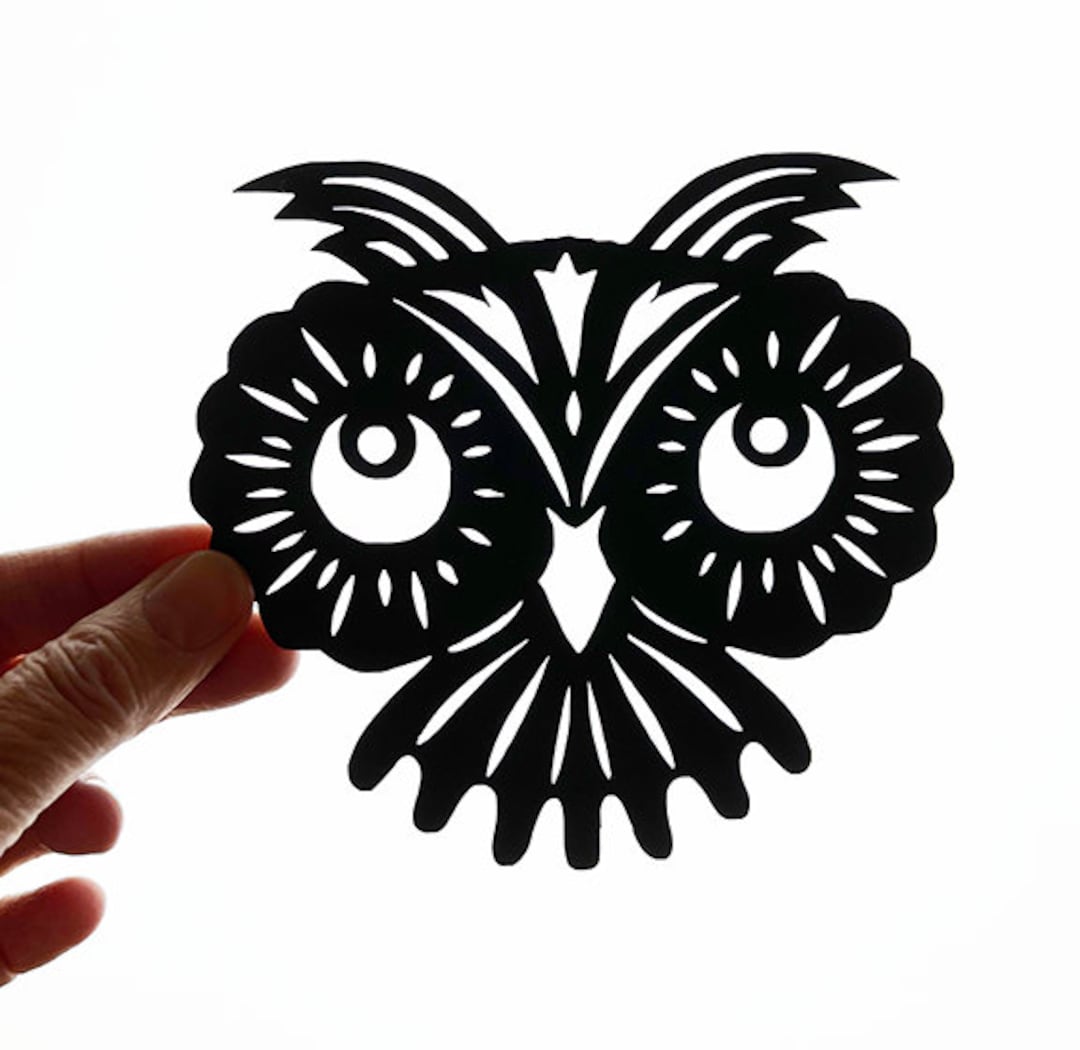Halloween Owl Mini Papercutting Art by Ulla Milbrath - Etsy