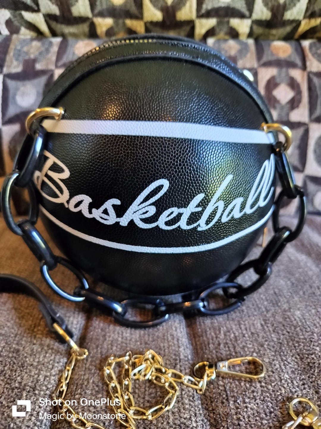 New Leather Mini Official Size Basketball Purses Your Choice of Black ...