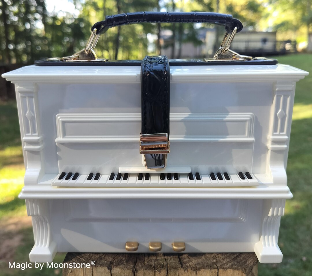 New Piano Handbag/purse/crossbody Bag Choice of Black or White - Etsy