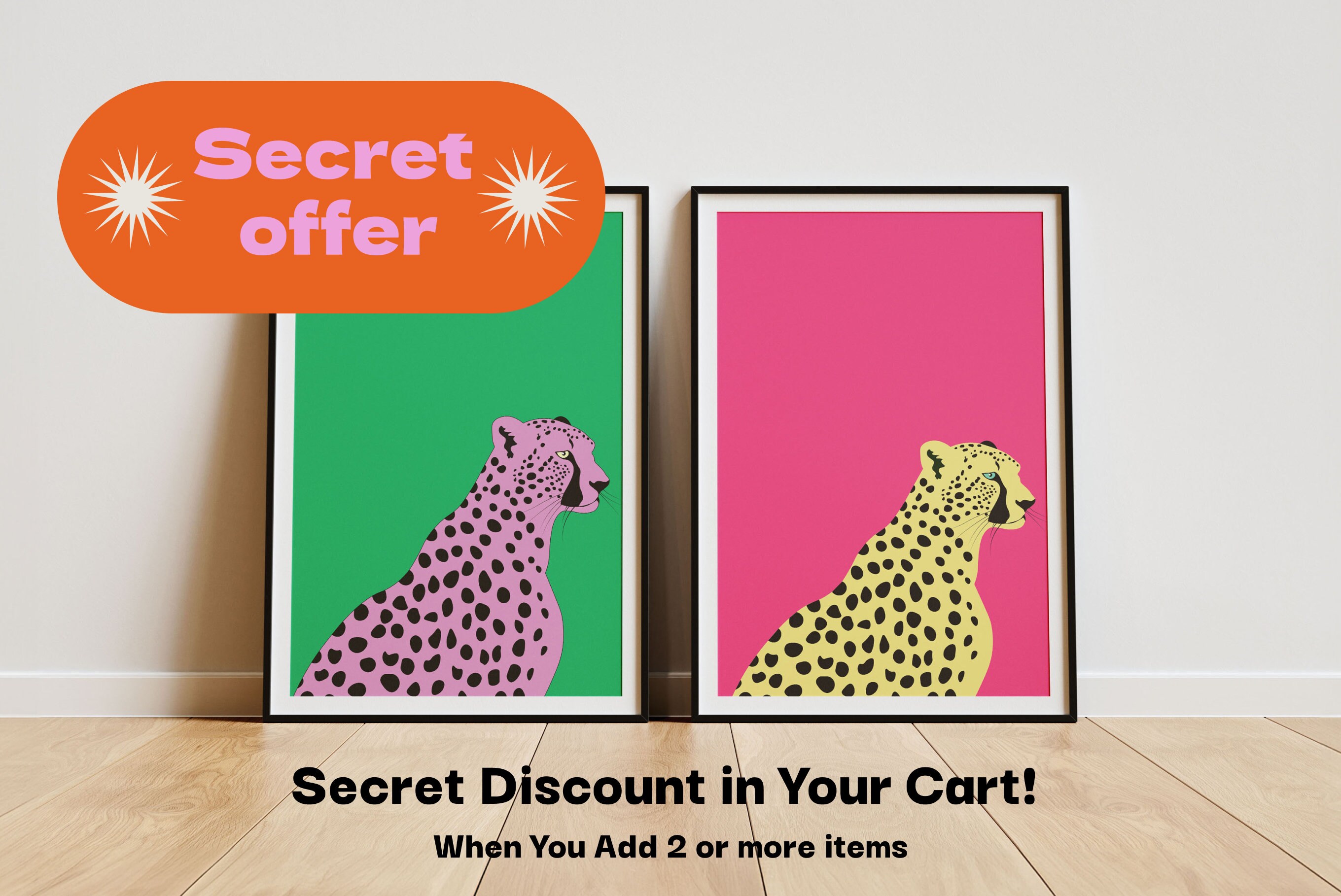 Pink Leopard Art Print | Tiger Boho Home Decor | Blush Pink Wall Art ...