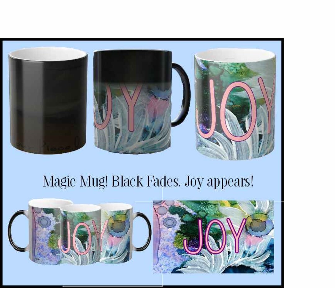JOY! Color Changing Coffee Mug, Coffee Mugs, Coffee Cup, Magic Mug ...