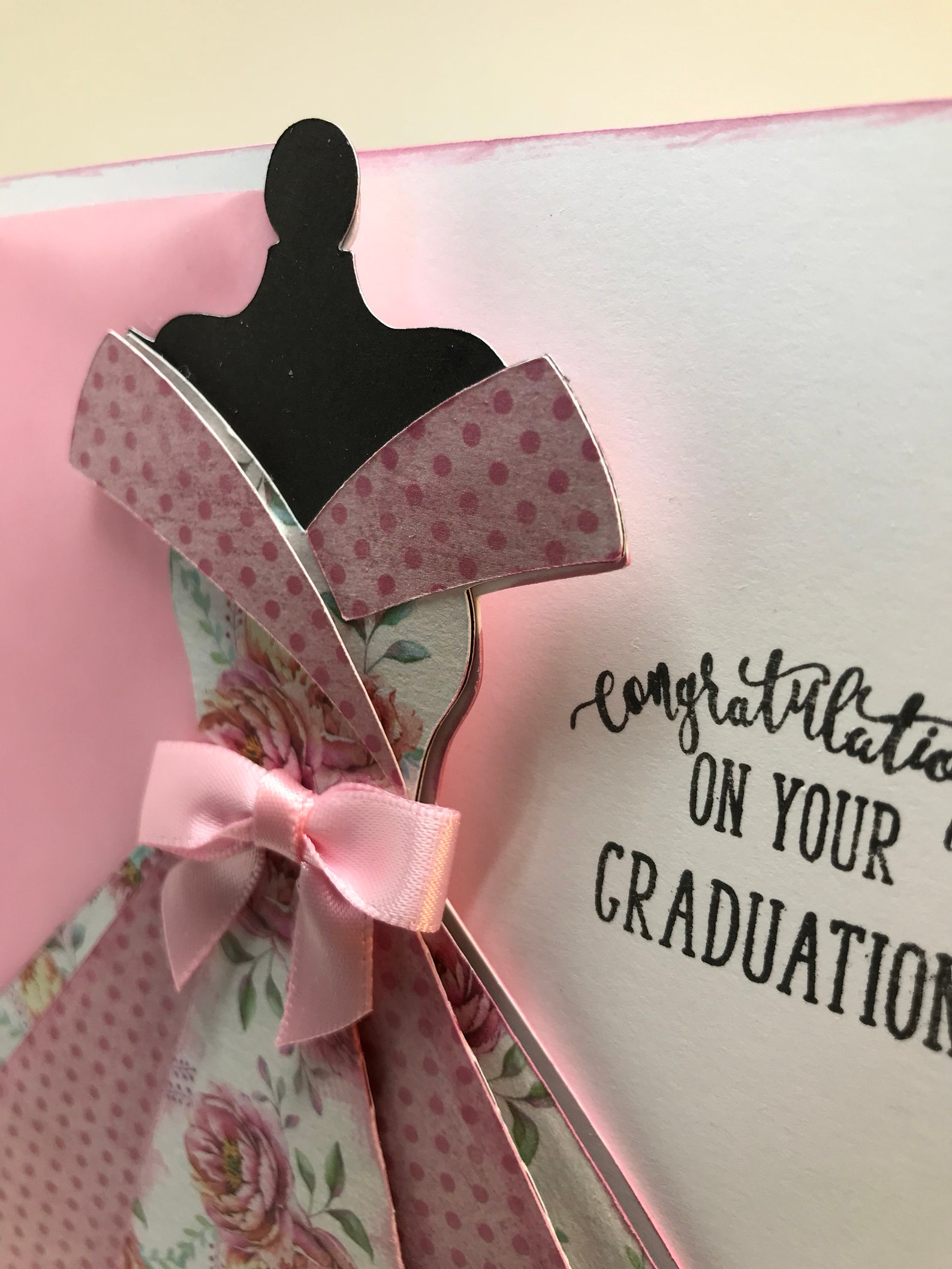Card Graduation Dress congratulations on Your Graduation - Etsy