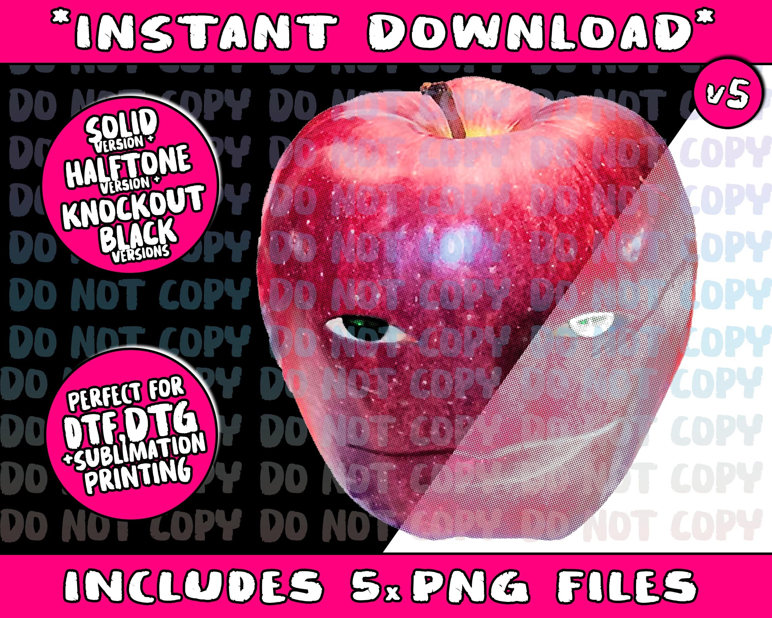 Apple With a Face Meme Png Bundle, Trending Png, Popular Printable - Etsy
