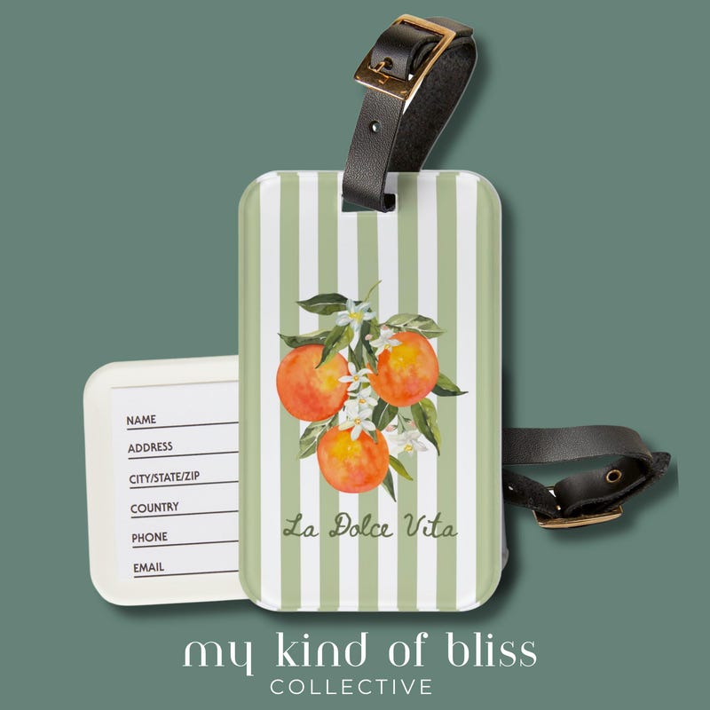 Vintage Luggage Tag - Etsy