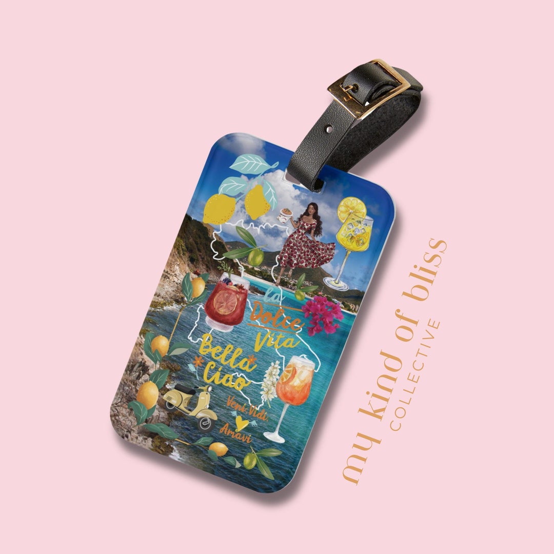 Italian Summer Luggage Tag Italy Travel Gift La Dolce Vita Travel Tag ...