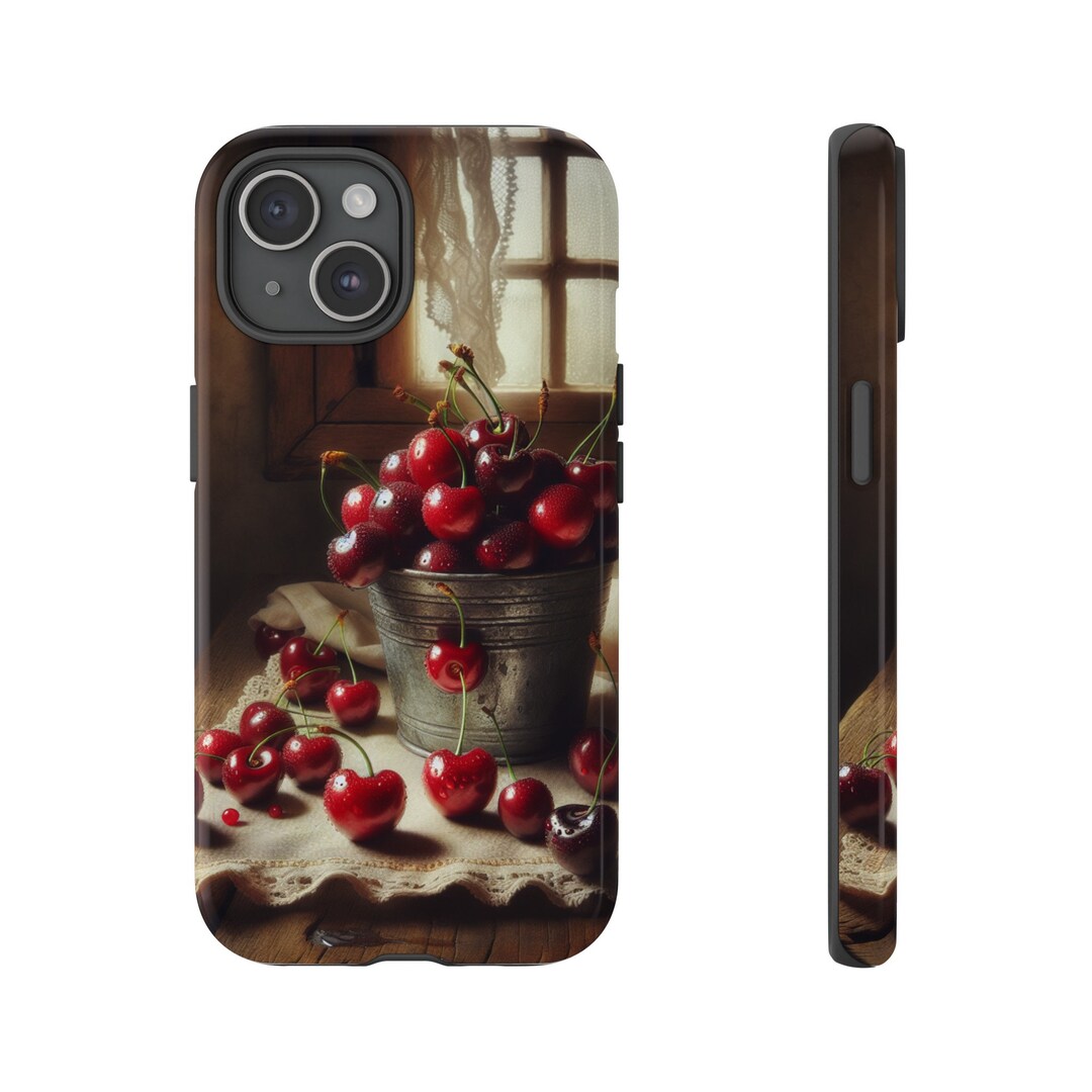 Cherry Phone Case, Vintage Cherry Case, iPhone 15 14 13 12 11 Case ...