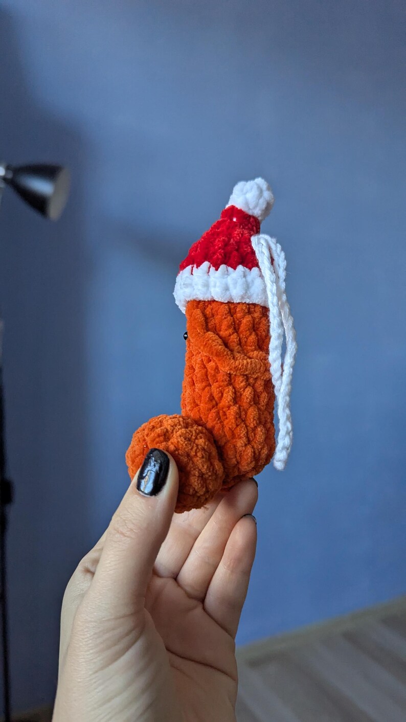 Funny Crochet Christmas Ornament: Adult Santa Surprise Decoration - Etsy