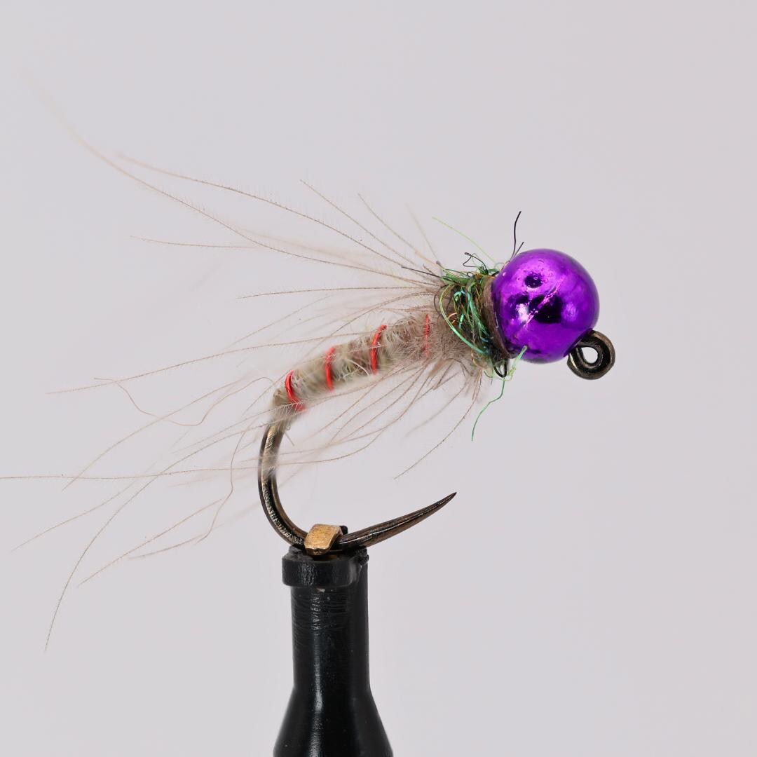 CDC Purple Top Caddis (3 per Pack) - Fly Fishing - Euro Nymph - Etsy