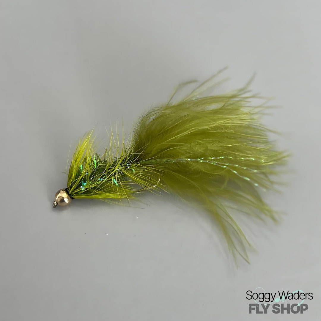 Olive Woolly Bugger - Tungsten Bead - Streamer - Fly Fishing - (3 Pack ...