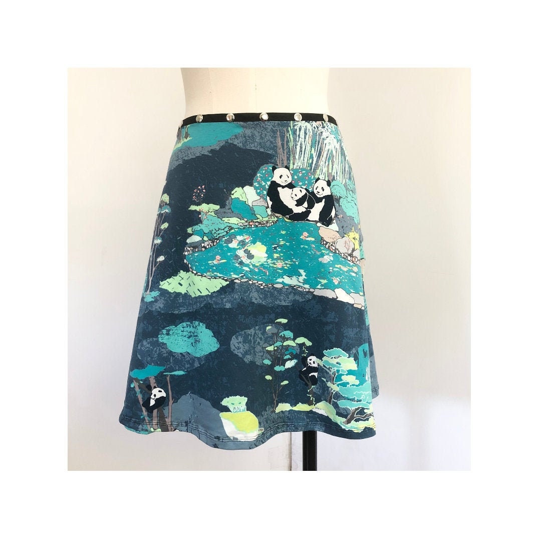 Panda Snap Wrap Skirt - Etsy