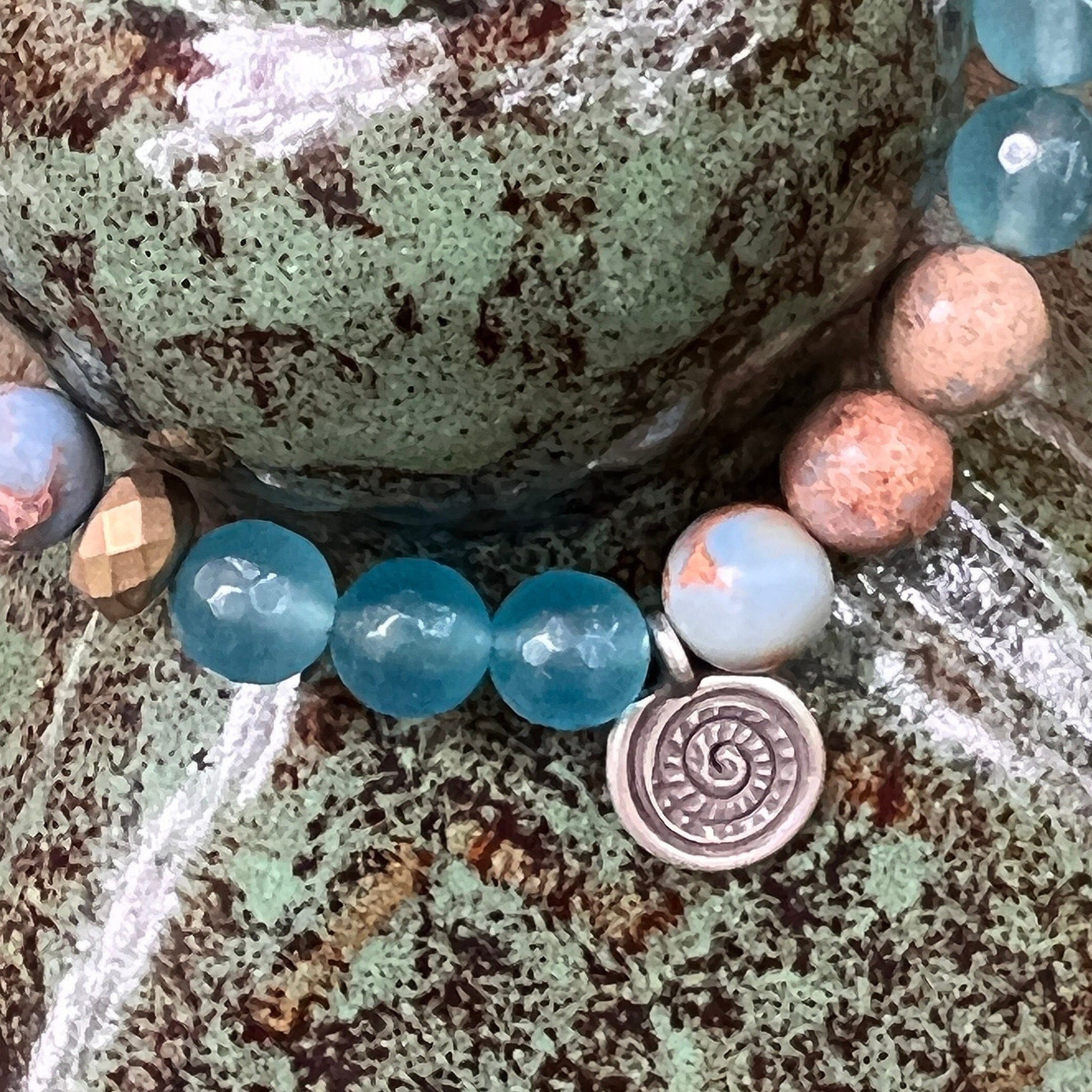 The Ocean Bracelet Sea Sediment Jasper Beach Bracelet Save the Oceans ...