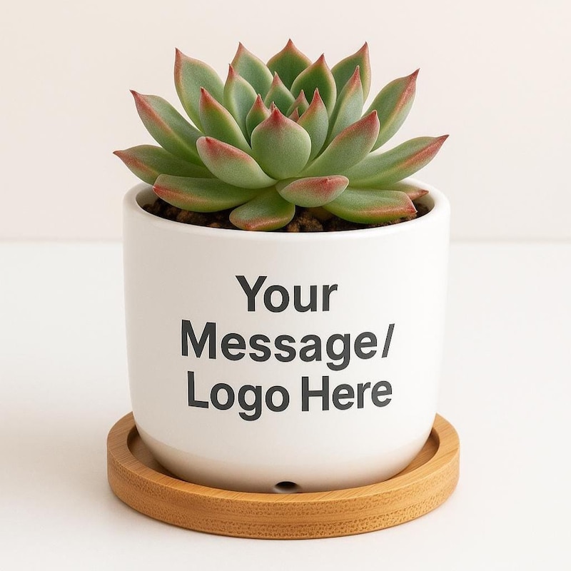 Desk Plant Customized Pot - Etsy