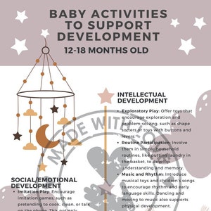 3 Unique Infographics for All Stages of Baby Development: 0-6 Months, 6 ...