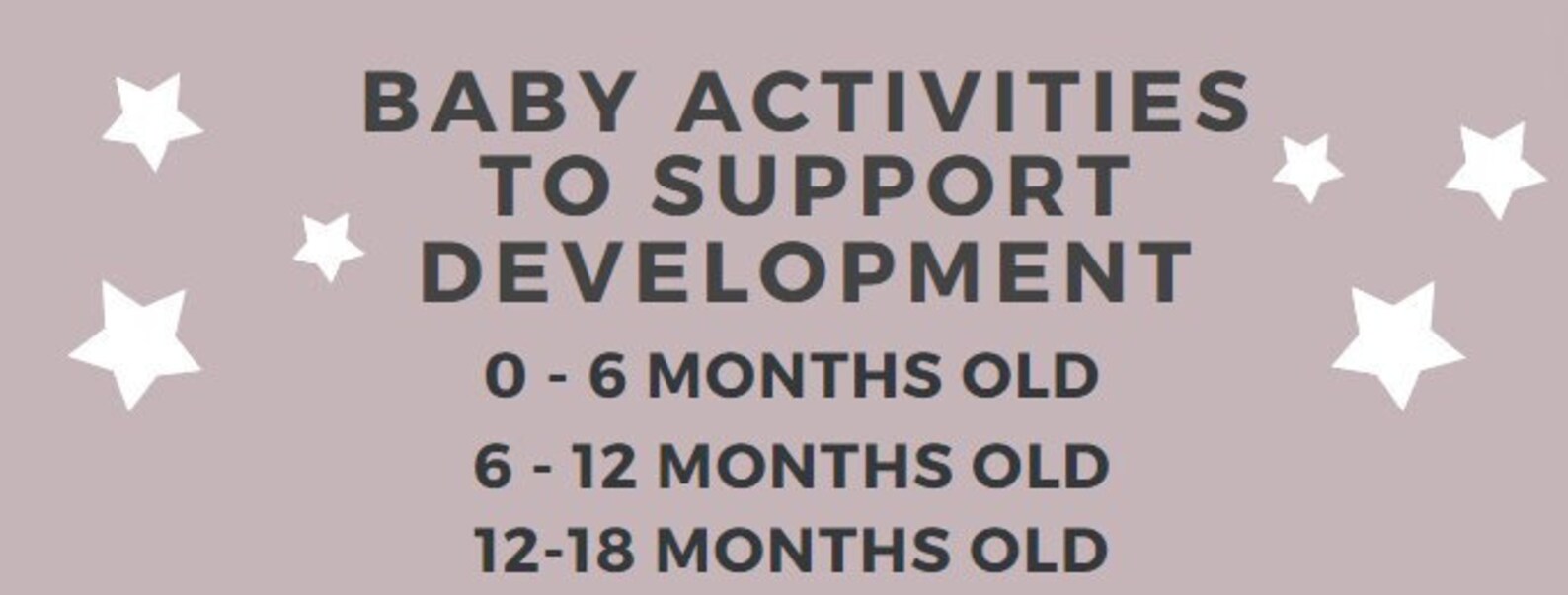 3 Unique Infographics for All Stages of Baby Development: 0-6 Months, 6 ...