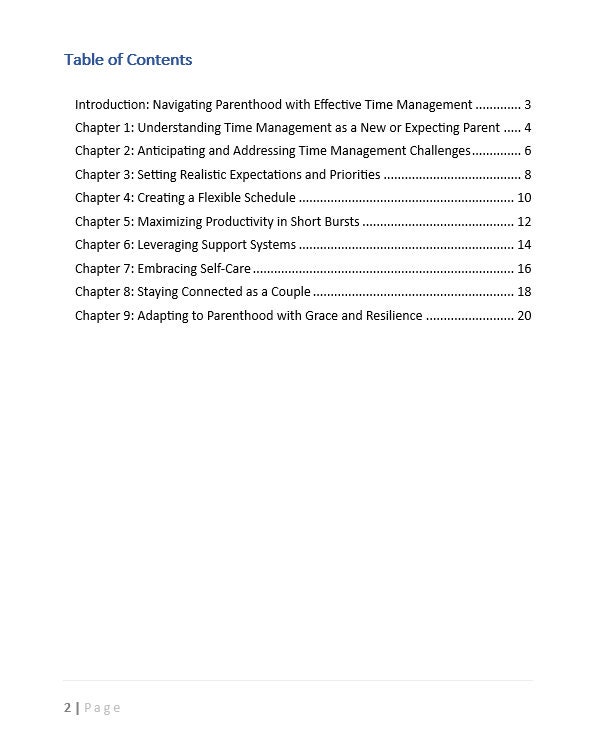 Time Management Tips for New and Expecting Parents: A Digital Ebook - Etsy