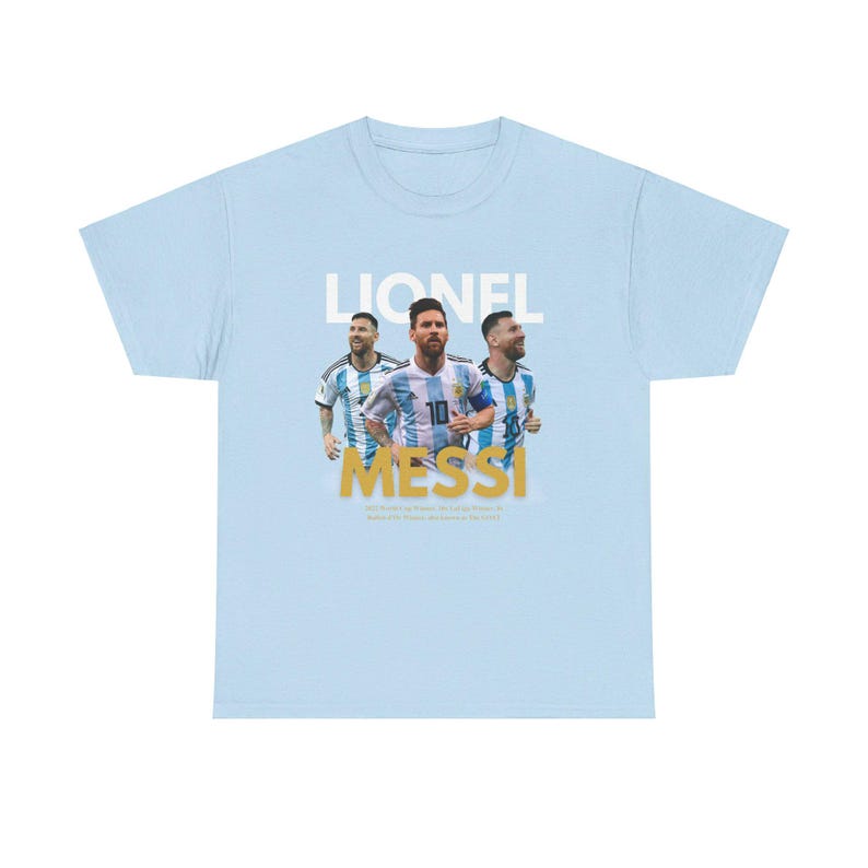 Lionel Messi Soccer T-shirt Football Shirt, Argentina Fan Merch ...