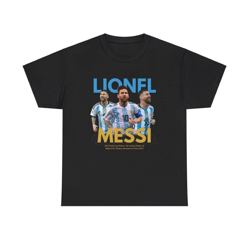 Lionel Messi Soccer T-shirt - Football Shirt, Argentina Fan Merch ...