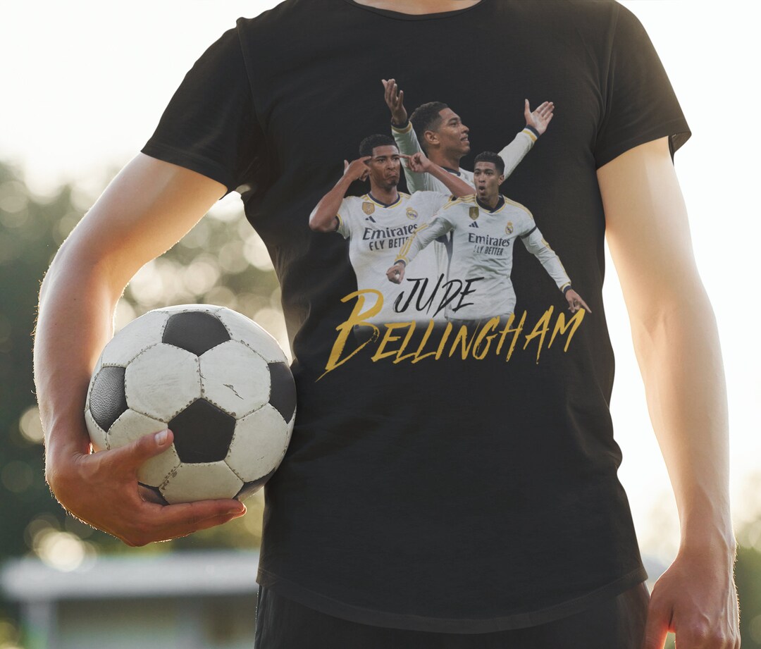 Jude Bellingham T-shirt, Real Madrid Fan Shirt, Soccer Wear Player Gift ...