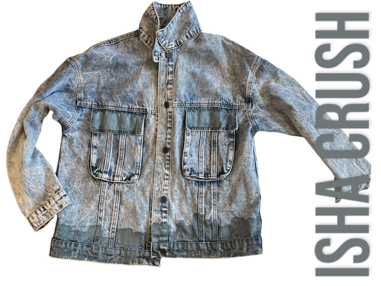 Hand Painted Denim Jacket. Unique and Original Personalized Women's ...