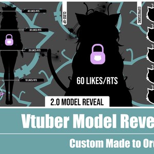 Custom Vtuber Model Reveal Etsy Uk