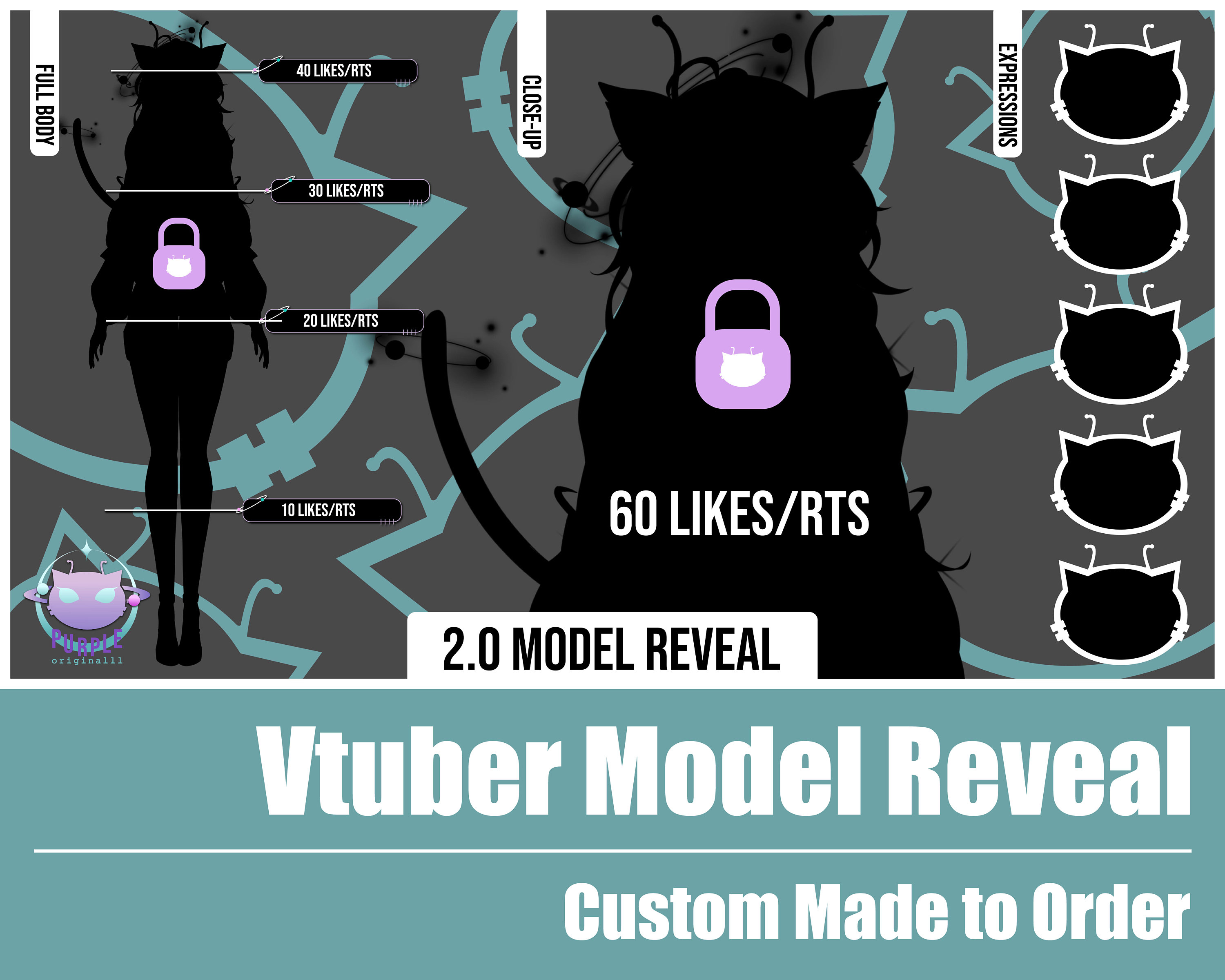 Custom Vtuber Model Reveal - Etsy