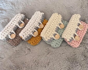 Colorful Crochet Coin Purse Handmade Bag Small Pouch Crochet Unique ...